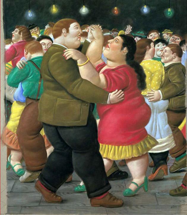 Fernando Botero Dancers 2002 painting | framed paintings for sale
