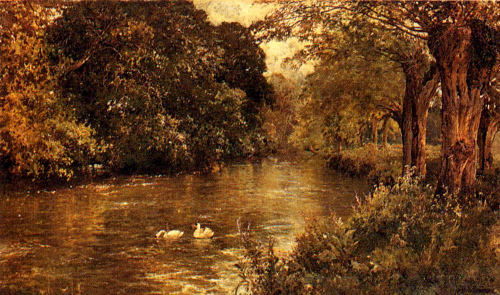 Alfred de Breanski Neath O'er Hanging Boughs painting | framed ...