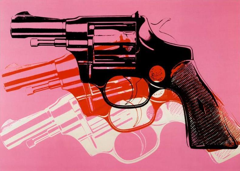 Andy Warhol Gun 1981-82 painting | framed paintings for sale
