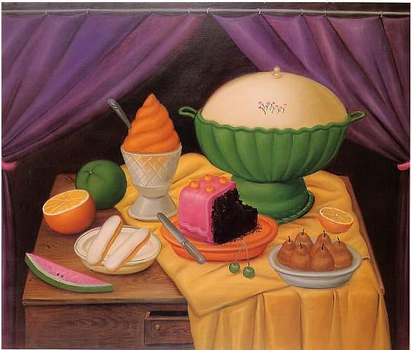 Fernando Botero Still Life 1990 painting | framed paintings for sale