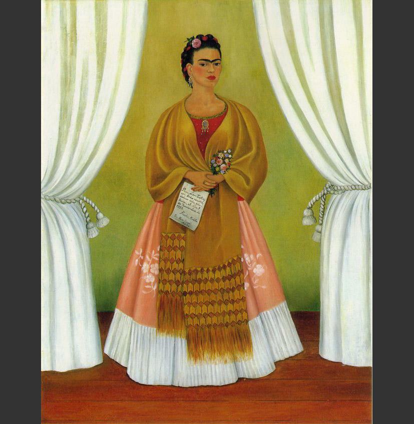 Frida Kahlo Self Portrait Dedicated to Leon Trotsky Between the ...