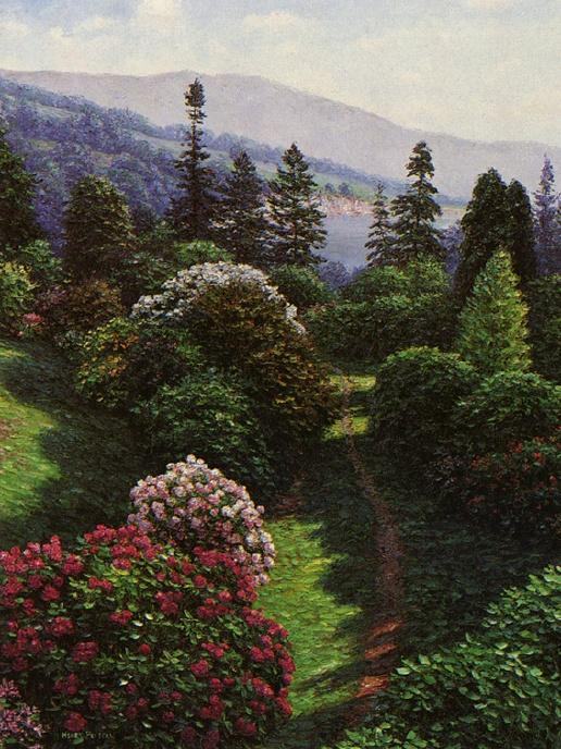 Henry Peeters Long Lake Trail painting | framed paintings for sale