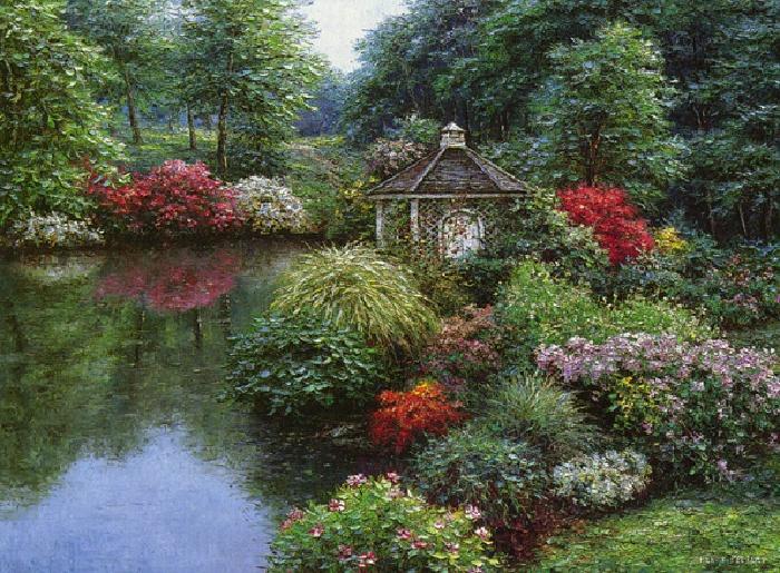 Henry Peeters Fairfax Gardens painting | framed paintings for sale