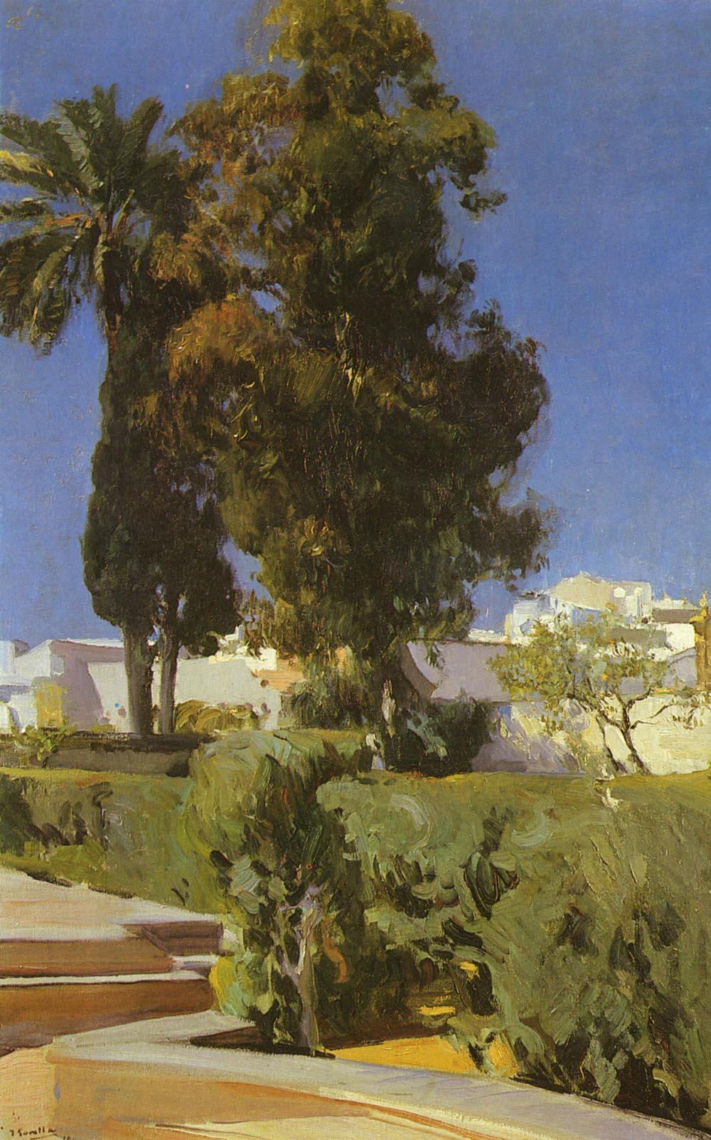 Joaquin Sorolla y Bastida Gardens of the Alcazar Seville painting ...