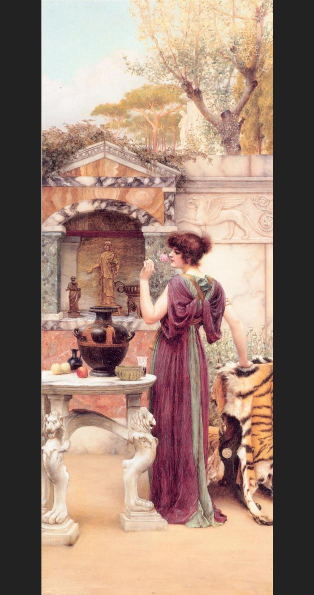 John William Godward The Delphic Oracle painting | framed paintings for ...