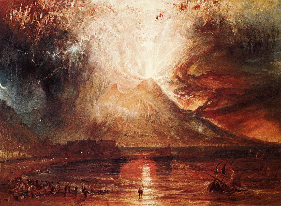 Joseph Mallord William Turner Eruption of Vesuvius painting | framed ...
