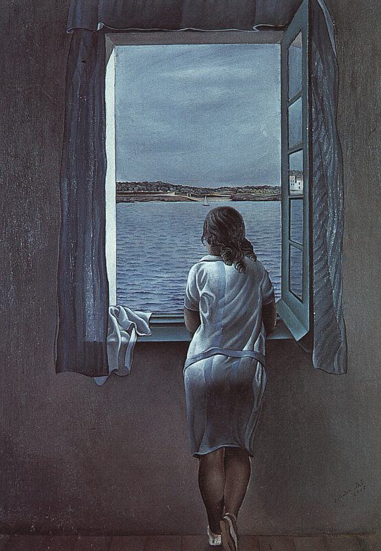 Salvador Dali Figure at a Window painting | framed paintings for sale