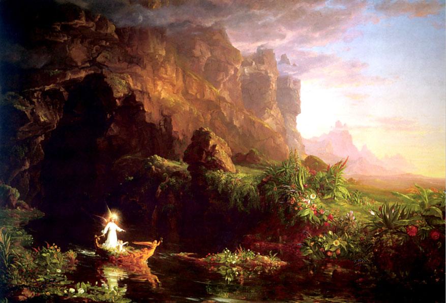 Thomas Cole The Voyage of Life Childhood painting | framed paintings ...