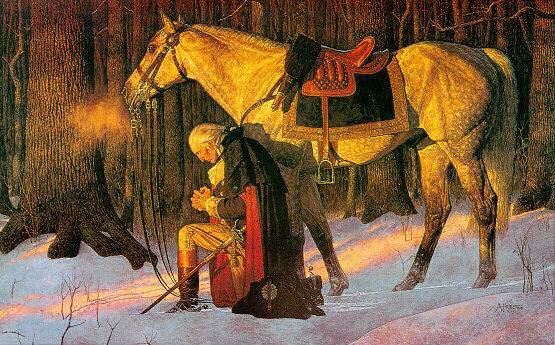 Unknown Artist Prayer At Valley Forge painting | framed paintings for sale
