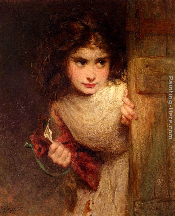 George Elgar Hicks Forward She Started with a Happy Cry painting ...