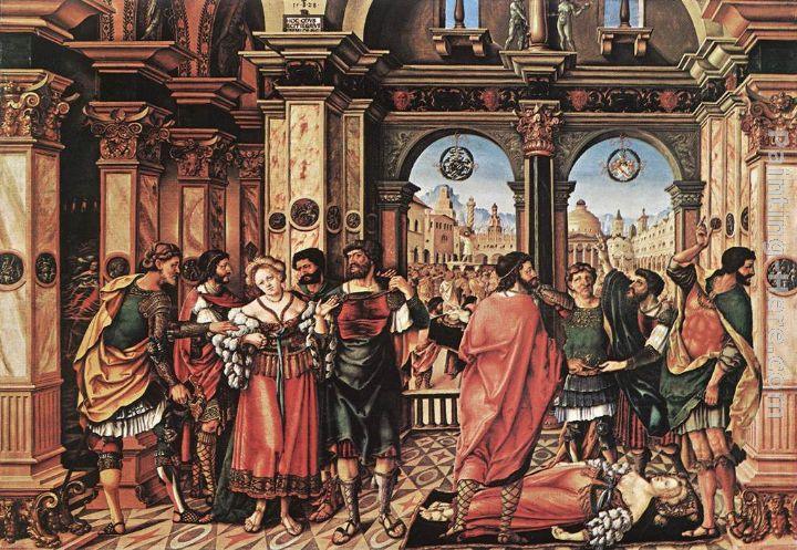 Jorg Breu the Elder The Suicide of Lucretia painting | framed paintings ...