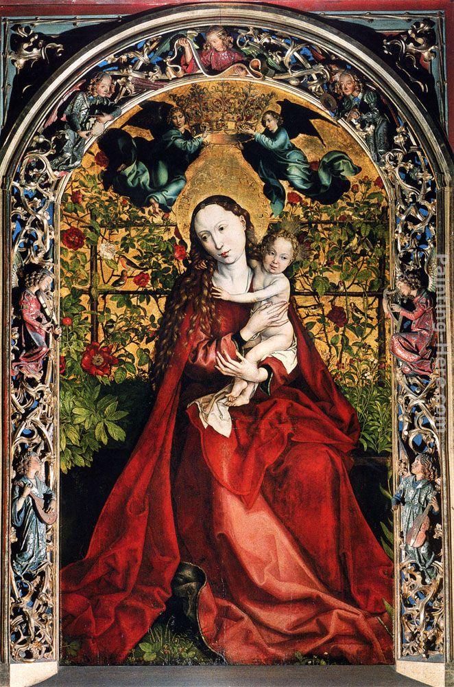 Martin Schongauer Madonna Of The Rose Bower painting | framed paintings ...